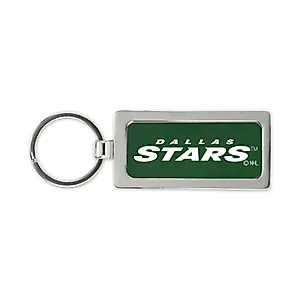 Rico Industries NHL Dallas Stars Two Sided Metal Keychain - Great Every Day Auto Accessory