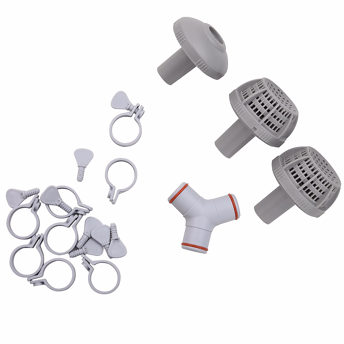 Outsunny 14' x 10' x 3' Above Ground Swimming Pool, Non-Inflatable Rectangular Steel Frame Pool with Filter Pump, Safety Ladder for 1-6 People, Gray