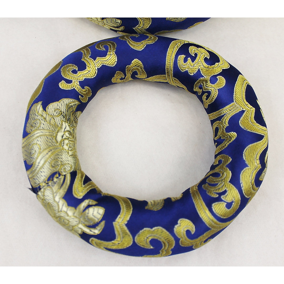 F773 Silk Brocade Ring Cushion Pillow for Tibetan Singing Bowl Hand Made in Nepal