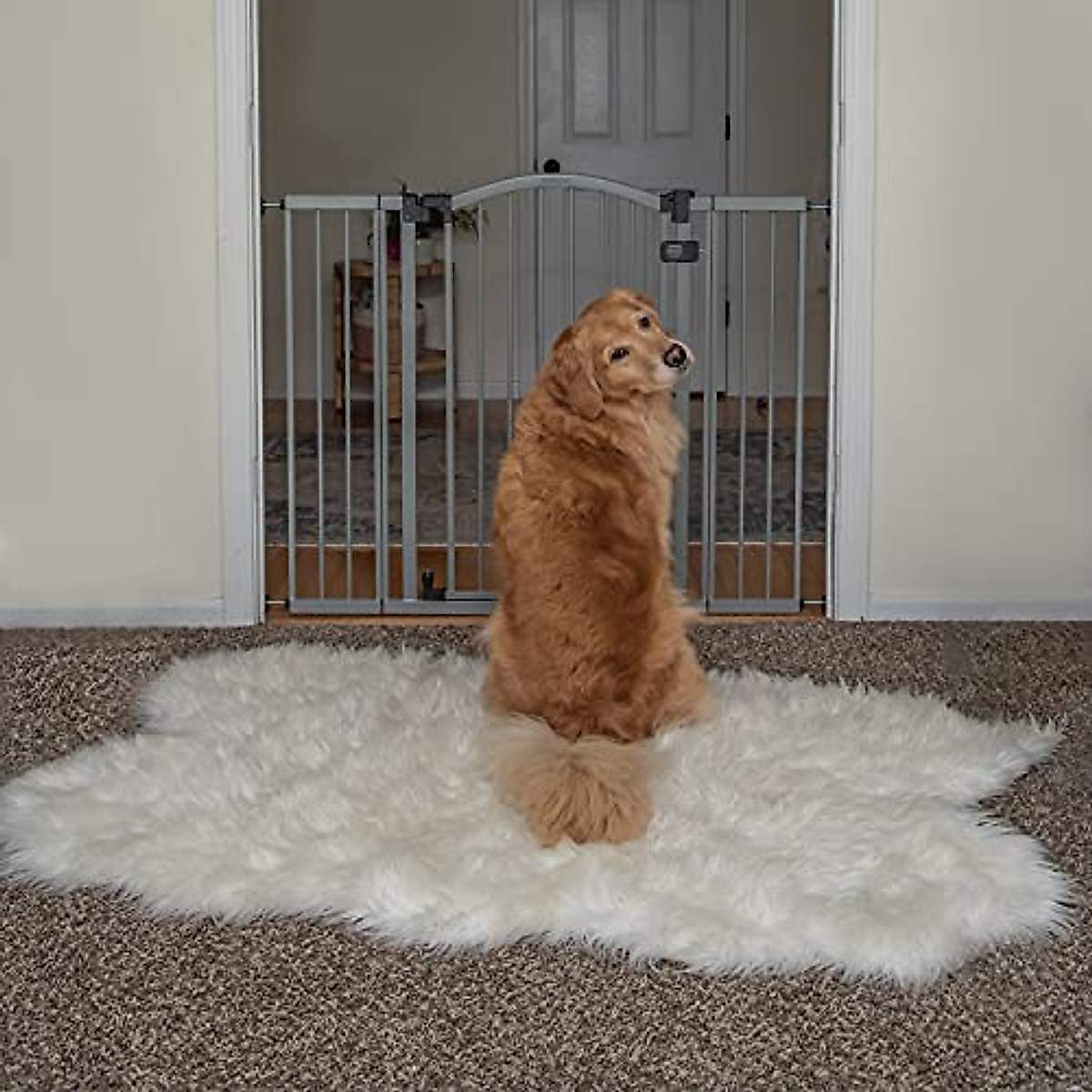 Summer Infant Extra Tall & Extra Wide Safety Gate, 29.5 - 53 Inch Wide & 38" Tall, for Doorways & Stairways, with Auto-Close & Hold-Open, Grey