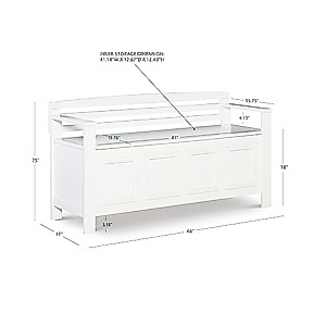Linon Laredo Storage Bench