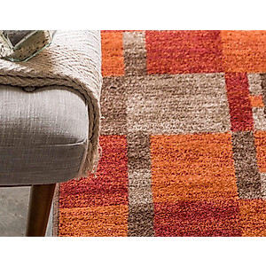Unique Loom Autumn Collection Area Rug - Providence (9' x 12' 2" Rectangle, Multi/ Beige)