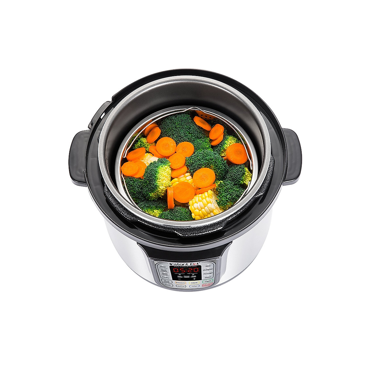 HapWay Stainless Steel Steamer Basket with Egg Steam Rack Trivet Compatible with Instant Pot 5,6 qt Electric Pressure Cooker