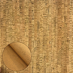 levylisa Thin Cork Fabric by The Yard Eco-Friendly Faux Leather Embellished Craft Fabric Sheet, 59 X 12.6 Inches for Earrings and Other HandCrafts DIY Projects