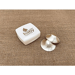 SILVERBABY Silver Nursing Cups, Silver Cups, Nipple Shields for Nursing Newborn, Nipple Guards, Nipple Covers Breastfeeding, Nipple Covers Breastfeeding, 925 Silver