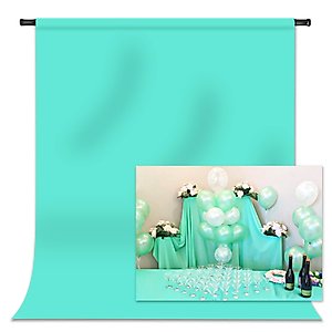 TOAOFY 5x7ft TifnyBlue Photo Backdrop Light Blue Background Backdrop Photographic Studio Photo Backgrounds for Photography Video and Television TAY006