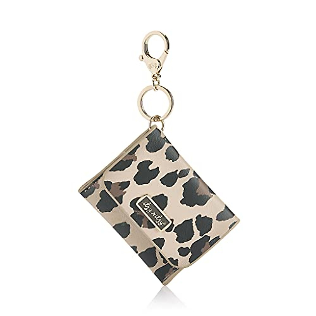 Itzy Ritzy – Itzy Mini Wallet Card Holder & Key Chain Charm; Can Clip to Diaper Bag, Purse, Travel Bag or Keychain; Leopard