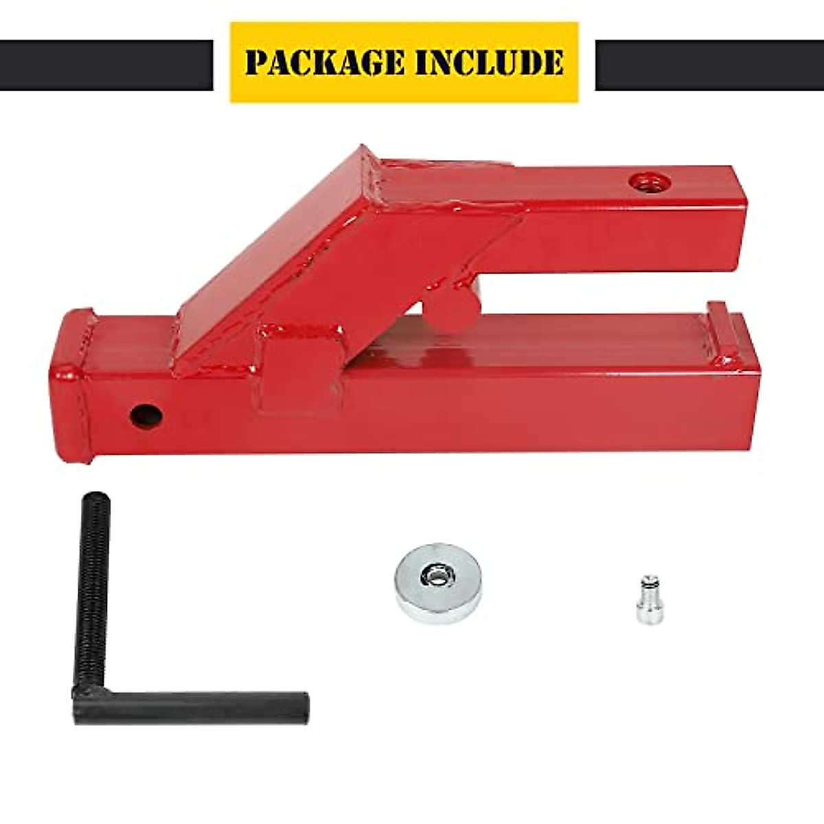 Clamp On Trailer Hitch - 2" Tractor Ball Bucket Trailer Receiver Mount Adapter for Deere Bobcat