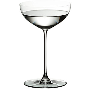 Riedel Veritas Moscato/Coupe/Martini Glass, Pack of 4 Includes Wine Pourer with Stopper and Polishing Cloth