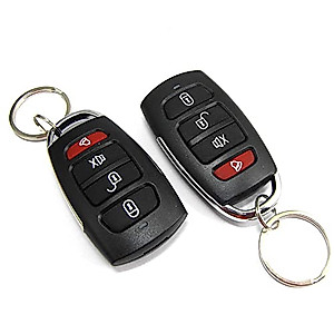 Car Horn Siren Alarm,Universal Car Alarm Security Protection System with 2 Remote Controls,7-Level Sensitivity,12v,Anti-Theft Device,No Thread Trimmin,Non-Destructive Installation (CW-12802B-8101)
