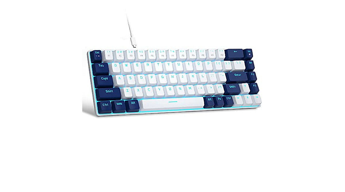 MageGee 60% Mechanical Gaming Keyboard - Compact & LED
