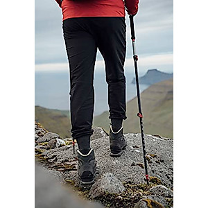 FALKE Men's TK1 Adventure Hiking Socks, Mid Calf, Thick Padding, Athletic Sock, Breathable Quick Dry, Merino Wool, Grey (Asphalt Melange 3180), 10.5-11.5, 1 Pair