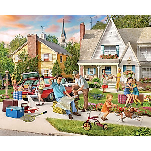 White Mountain Puzzles - Family Road Trip -1000 Piece Jigsaw Puzzle