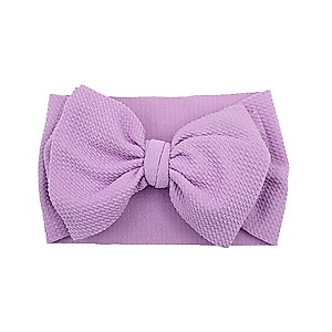 Steewarts Baby Girl Bow Headbands Newborn Hairband Baby Turban Knotted Elastic Headwrap for Toddler Hair Accessories (AA07-10PCS)