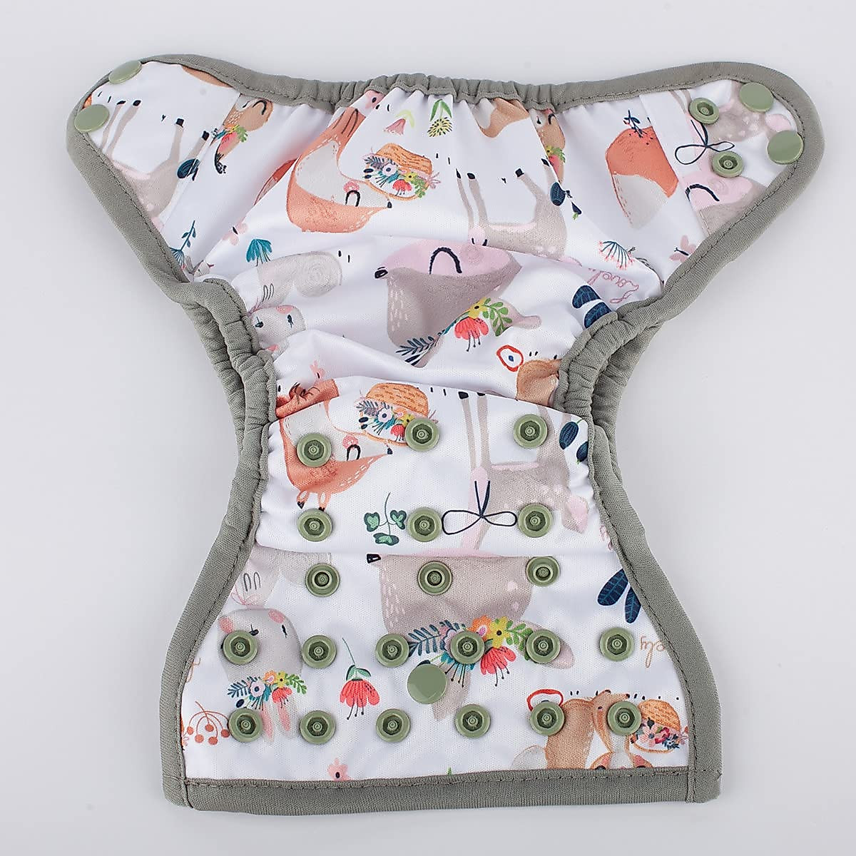 3 Newborn Baby Diaper Covers Nappies 8lbs-10lbs (Teepee Deers Pack)