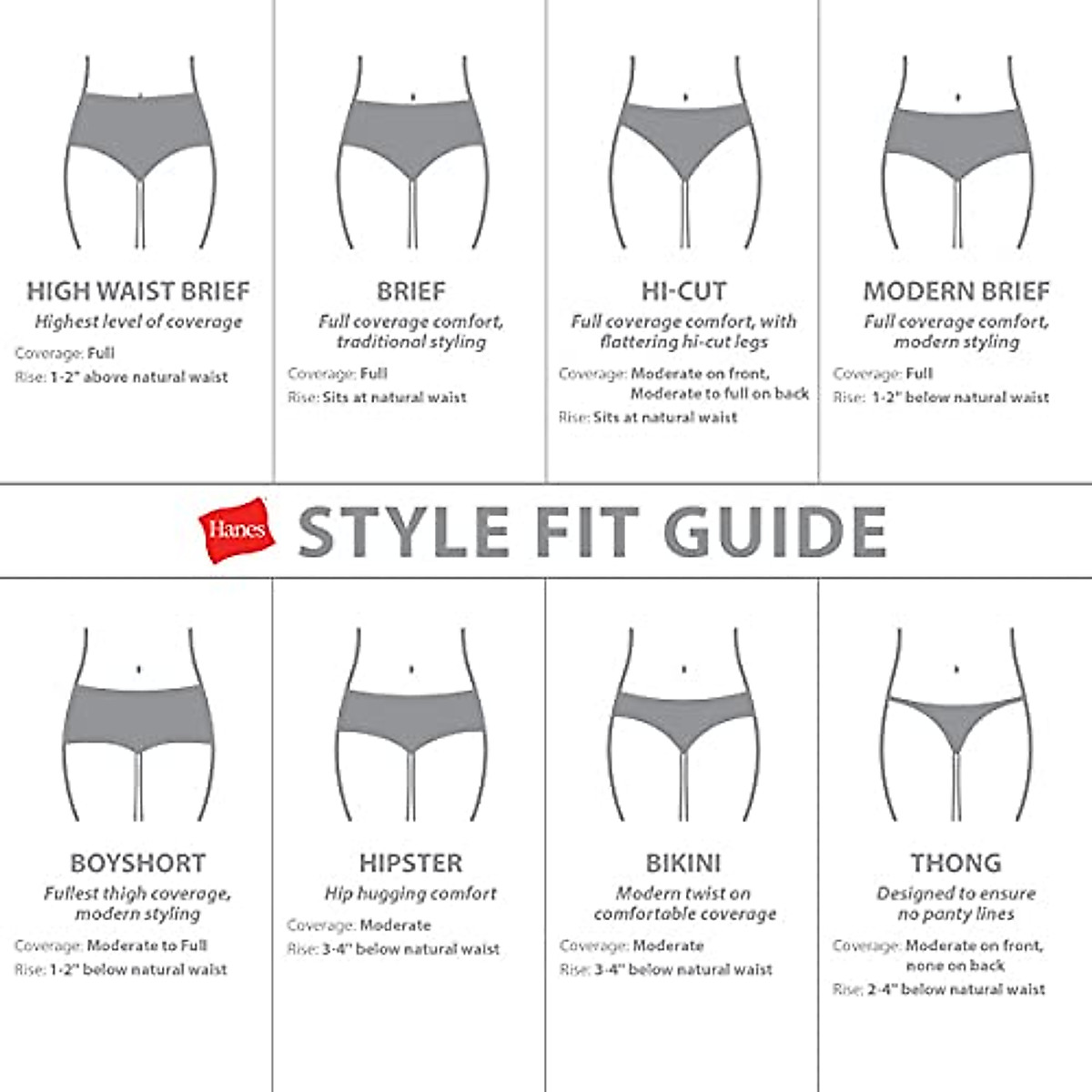 Hanes womens Signature Smooth Women's Microfiber Underwear 6-pack Briefs, Assorted, 7 US