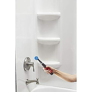 Rubbermaid Cleaning Power Electric Scrub Brush Microfiber Refill Kit, 2 Pieces, Red/Gray, Multi-Purpose Scrub Brush Refills Compatible with Rubbermaid Power Scrubber