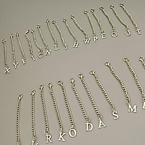 Tovly 2PCS Letter Charm Accessories For Stanley Cup A-Z ID Initial Pendants Personalized Charms For Stanley Tumbler Handle (J)