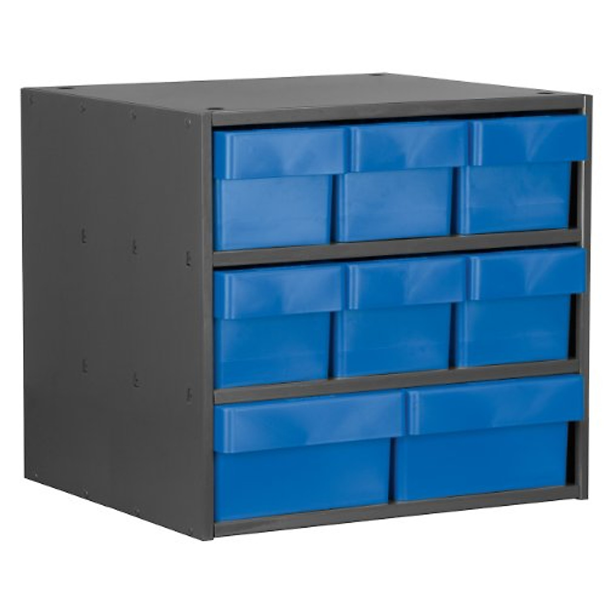 Akro-Mils 31182 AkroDrawer Stackable Plastic Storage Drawer Storage Bin, (11-5/8-Inch x 8-3/8-Inch x 4-5/8-Inch), Blue, (4-Pack)