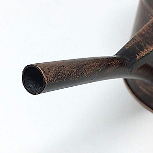 Time Concept Classical Metal Watering Can - 1.2L, Tinplate - Brush Black Copper