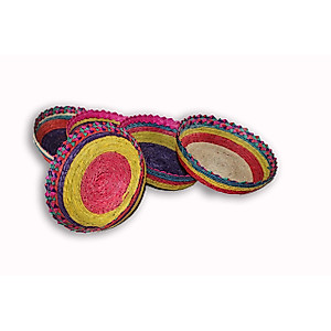 Mexican Palm Tortilleros. Handmade by The Indigenous People OF Mexico. Mexican Tortilla and Pancake Warmer. Great candy, and Chips Holder. (Colosal, 3 Pack)
