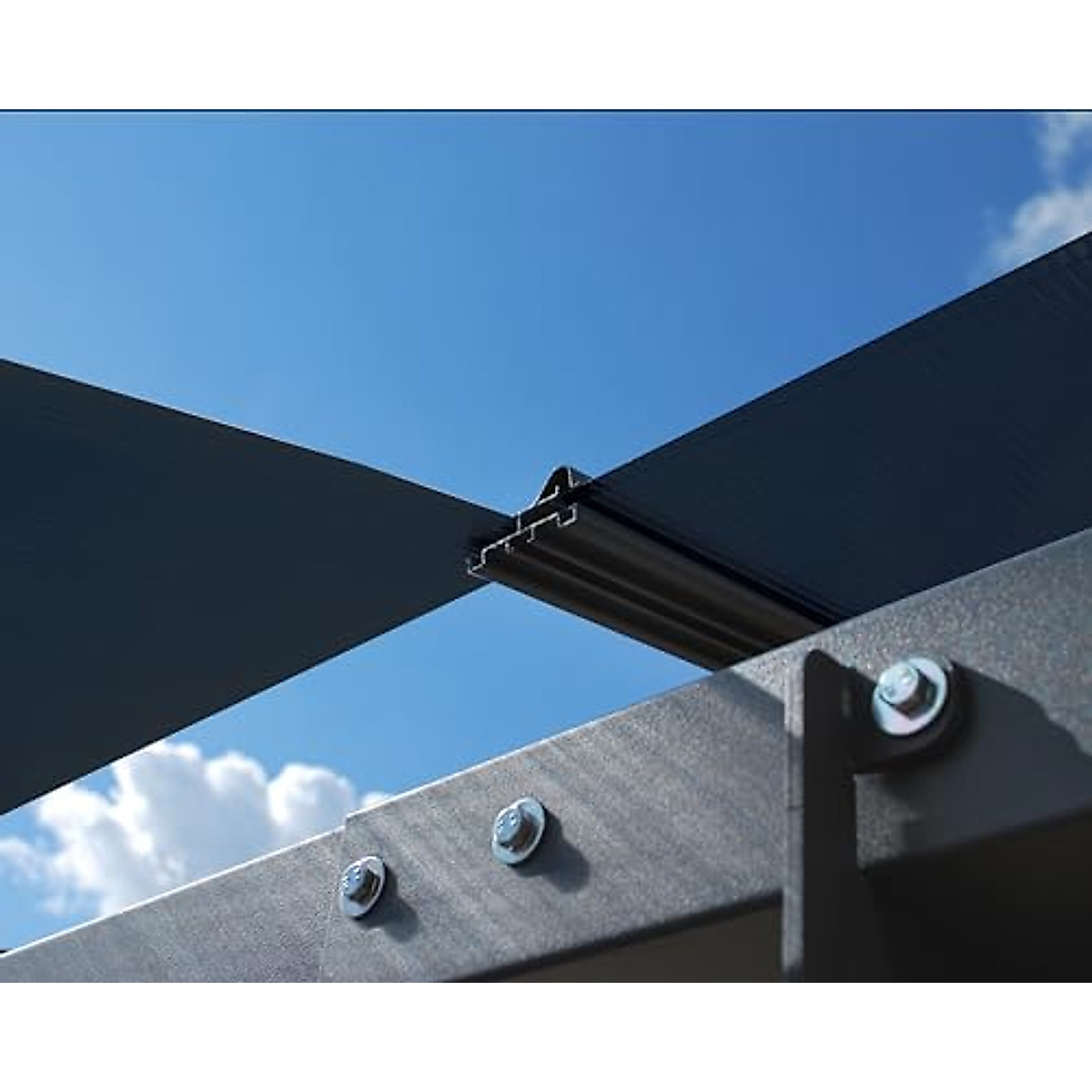 Palram - Canopia Arcadia 12 x 21 x 6.5 Carport, Heavy Duty Metal Car Port, Weather-Protected Aluminum Frame, Polycarbonate RV & Car Storage, UV Protected, DIY Truck Garage Kit, 10-Year Warranty, Gray