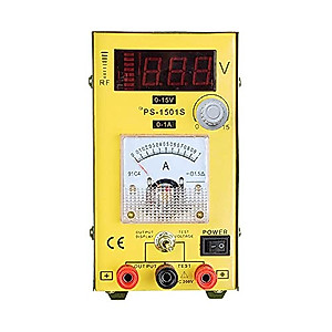 15v 1a Precision Variable Dc Power Supply Clip Cable Digital Adjustable Lab Grad