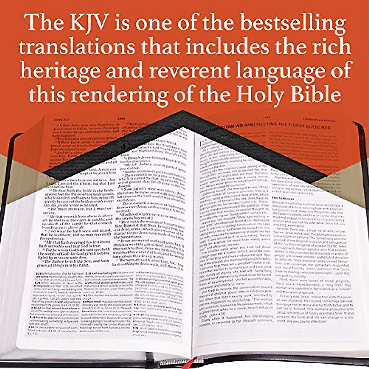 KJV Everyday Study Bible, Black LeatherTouch, Black Letter, Pure Cambridge Text, Study Notes and Comentary, Illustrations, Aricles, Charts, Easy-to-Carry, Easy-to-Read Bible MCM Type