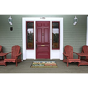 Liora Manne Frontporch Indoor Outdoor Rug - Novelty Design, Hand Hooked, Weather Resistant, UV Stabilized, Foyers, Porches, Patios & Decks, Camping Dog, 2' x 3'