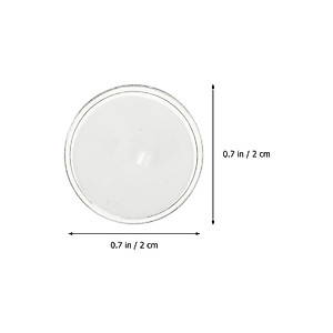 Cabilock Adhesive Ceiling Hook 2cm Mini Clear Clear Mini Hooks Small Disc Hanging Hook Punch- Traceless Hooks Hanger for Light Fixture Flagpole Poster Hanging Ornament 50Pcs