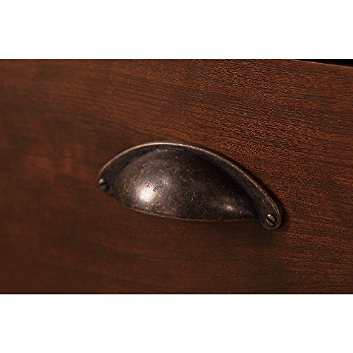 Bush Furniture Yorktown Lateral File Cabinet in Antique Cherry