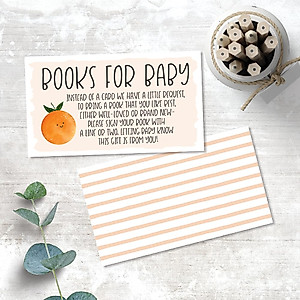 m&h invites 50 Little Cutie Books for Baby Shower Request Cards - Invitation Inserts - Gender Neutral or Girl Baby Shower