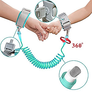 Toddler Kids Little Dinosaur Leash Backpack with Wrist Child Toddlers Safety Walking Wrist Leashes for Kids Girls Boys (Black)