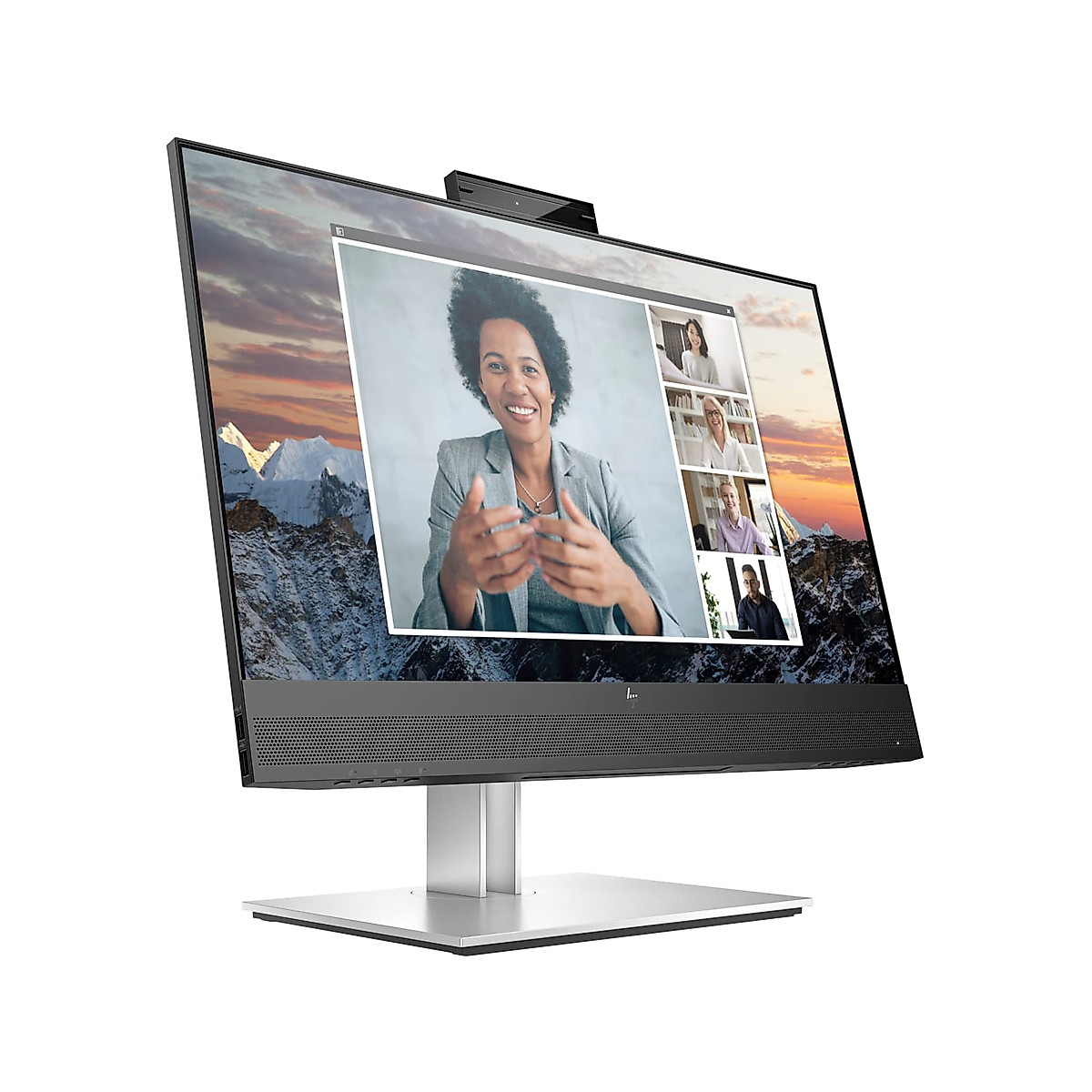 HP E24m G4 Full HD 23.8 Inch USB-C Conferencing Monitor 5ms 75Hz IPS Integrated Speaker Webcam 5MP Auto Focus VESA Mountable Adjustable Height Tilt Swivel Pivot Horizontal Viewing Angle (Renewed)