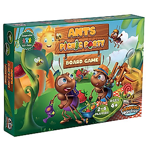 Jumping High Five Ants Picnic Party Board Game! Childrens Cooperative Garden Bug Picnic Game for Kids Ages 4 and Up, Learn New Skills Through Play, Perfect for Family Game Night