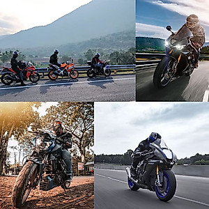 Bluetooth Modular Motorcycle Helmet, Front Flip up Motorbike Helmets with Dual Visors, DOT Approved Full Face Helmet Integrated Crash Racing Helmet for Men and Women Motocross Scooter Adult -I-L