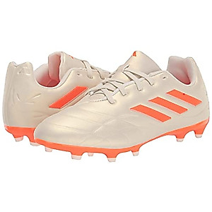 adidas Copa Pure.3 Firm Ground Football Shoe, Off White/Team Solar Orange/Off White, 3 US Unisex Little Kid