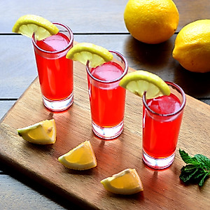 Youngever 8 Pack Shot Glass Set, Glass Shot, Clear Shot Glass (2.5 Ounce)