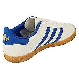 adidas Originals Gazelle Junior Trainers Sneakers (UK 3 US 3.5 EU 35 1/2, White Blue Gum HP5375)