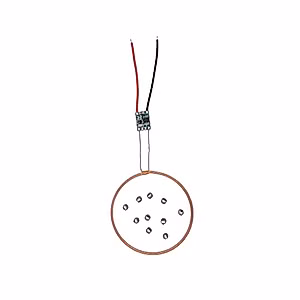Taidacent 80mm Long Distance 5V Wireless LED Coil Inductive Coil and Ten Colorful Wireless LEDs Lights Brightness Adjustable Wireless LED Induction Wireless Charging Module