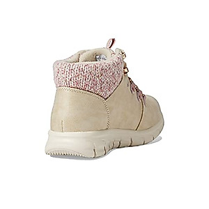 Skechers Women's Synergy-Pretty Hiker Fashion Boot, Natural/Pink, 11