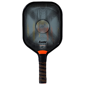 Franklin Sports Pickleball Paddles - Aluminum Pickleball Paddle - USA Pickleball (USAP) Approved Tournament Pickleball Paddle - Aluminum Surface Pickleball Paddle - Black