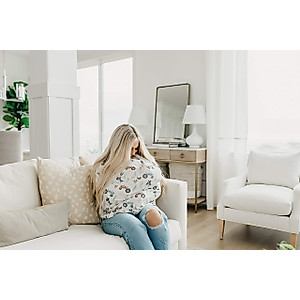 Copper Pearl Multi-Use Cover: Car Seat Covers, Nursing Cover, and Stroller Cover for Sun - Stretchy Fabric, All-Season Use, Stylish Designs, Easy Access for Moms - Jo