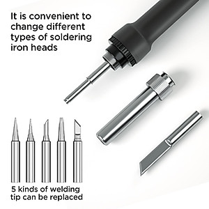 3goa Spot Welder with Soldering Iron, 11000mAh Soldering Iron Kit Electronics, Adjustable Temperature Welding Tool, Portable Spot Welding Equipment for DIY 18650 Battery, Soldering Iron Stand