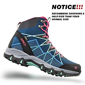 XPETI Women’s Infinity Mid Light Hiking Boot (Blue)