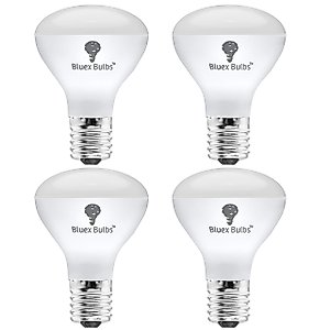 4 Pack R14 LED Bulb 4W E17 Base Mini Reflector Floodlight Light Bulb Dimmable 2700K Warm White - 40W Equivalent - e17 LED Bulb Dimmable E17 Intermediate Base Mini Light Bulbs, Curio Cabinet Light Bulb