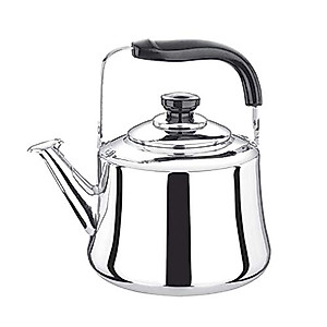 YARNOW Tea Kettle Stove Top 4 Quart Whistling Tea Kettle Teapot Stainless Steel Teapot Heating Water Container with Handle for Home Gas Stovetop