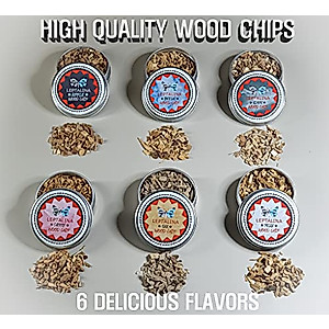 LEPTALINA Cocktail Smoker Kit with Torch and Whiskey Stones - Old Fashioned Cocktail Smoker Set with 6 Wooden Chips for Men, Boyfriend, Husband, Dad, Him (No Butane)