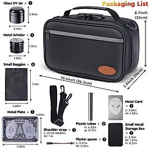 BOYISTARG Large Cosmetic Organization Bag with 8 Small Items, Portable Cosmatic Makeup Storage Case with Combination Lock For Home and Travel, Black