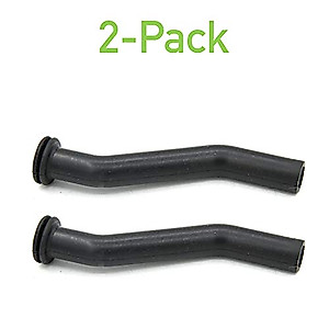 (2-Pack) Calvana Replacement 3 Inches Rubber Vacuum Hose (Black) - Compatible with Part Number 596163 Vacuum Hose for Select Small Gasoline Engines